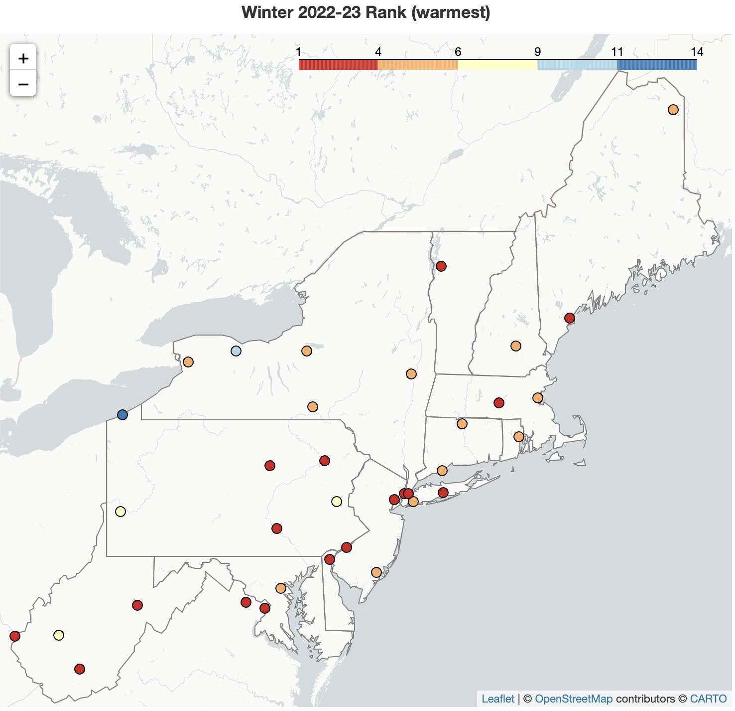 Average Date of First Snow